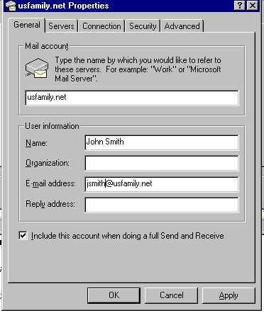 Outlook Express Setup
